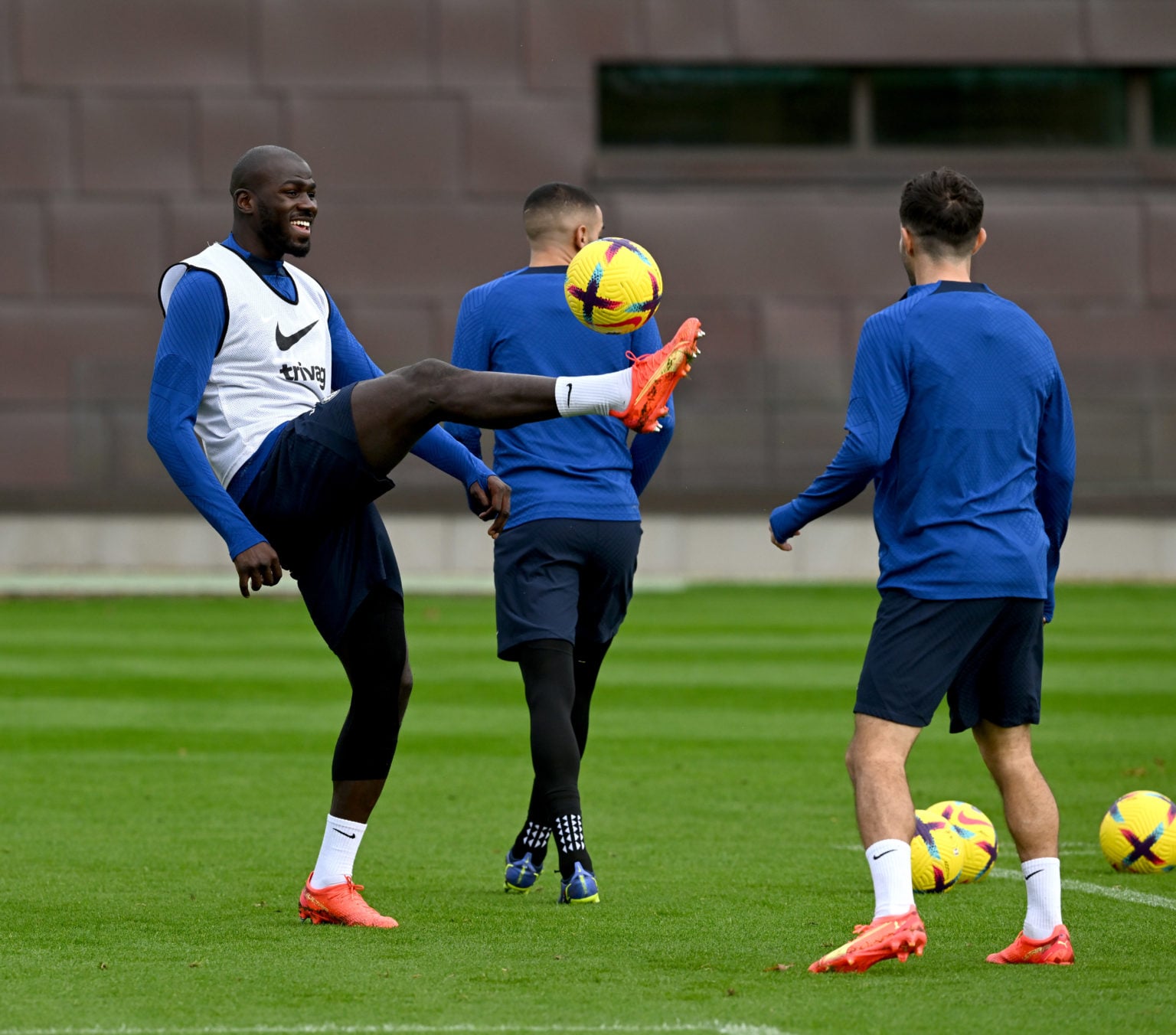 Chelsea player trains with strapping on his left leg ahead of Newcastle tie