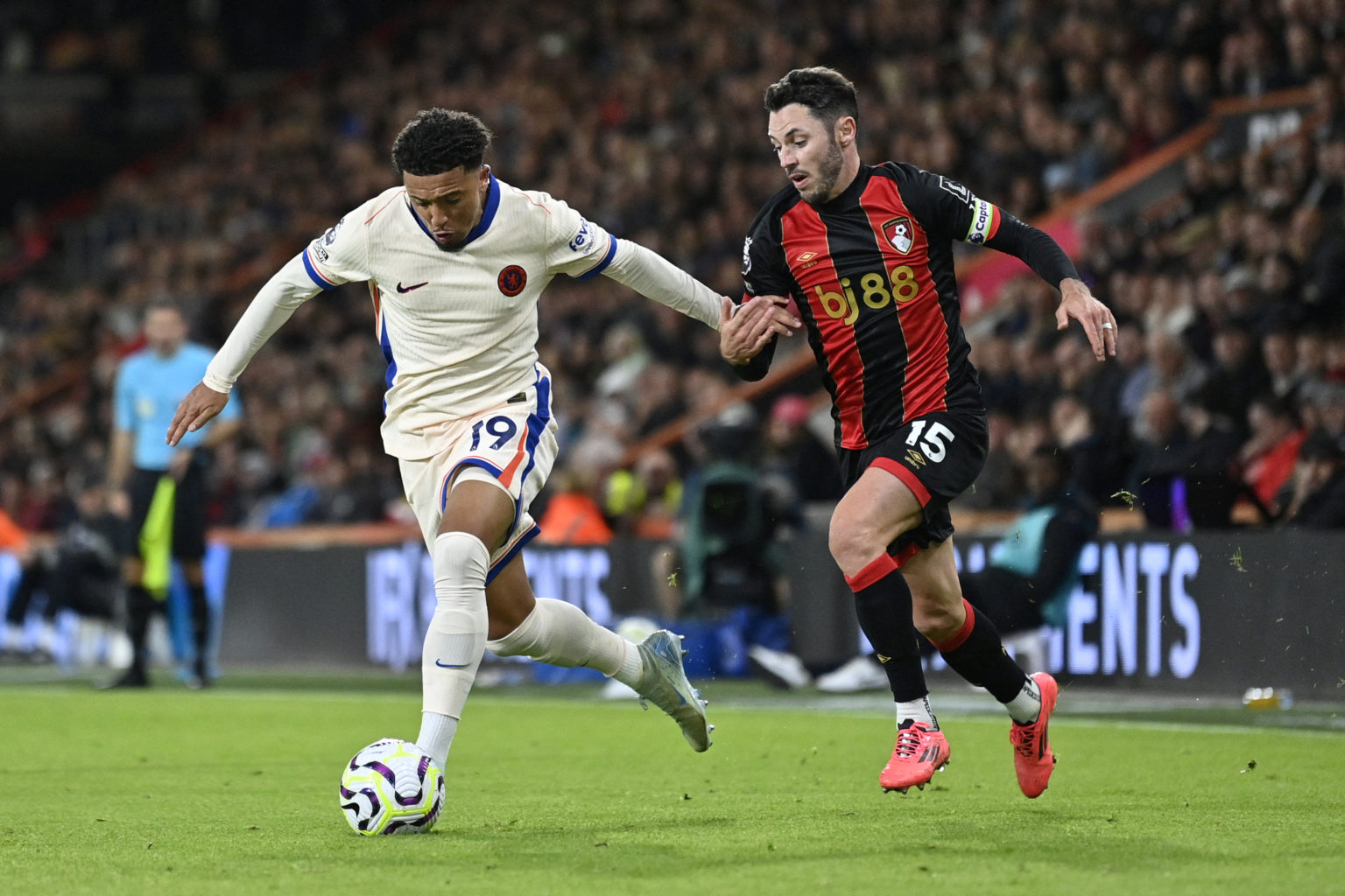 Jadon Sancho reacts after debut performance in Chelsea's win over ...