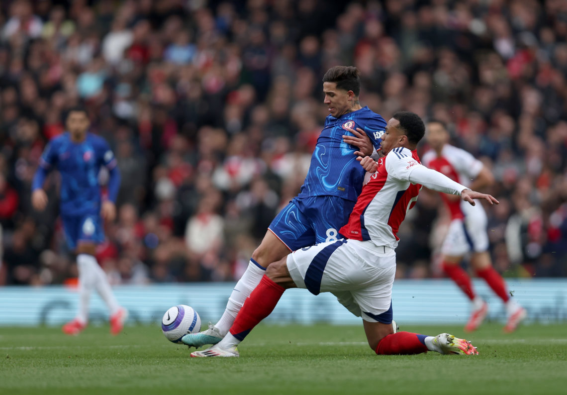 Why Enzo Fernandez wasn't happy with Gabriel during Arsenal vs Chelsea ...