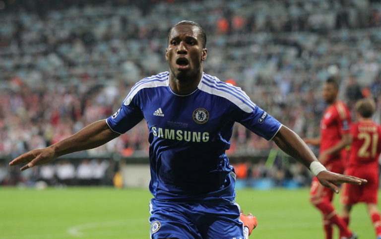 Chelsea legend Didier Drogba rolls back the years with iconic ...