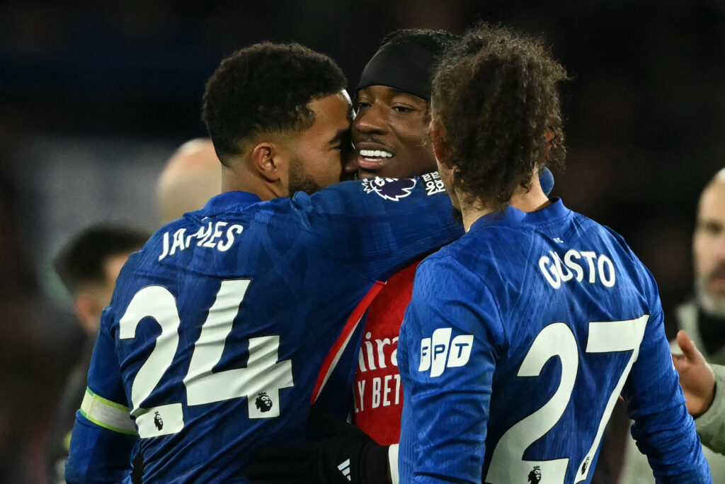 Chelsea star went straight to Noni Madueke after Arsenal draw following ...