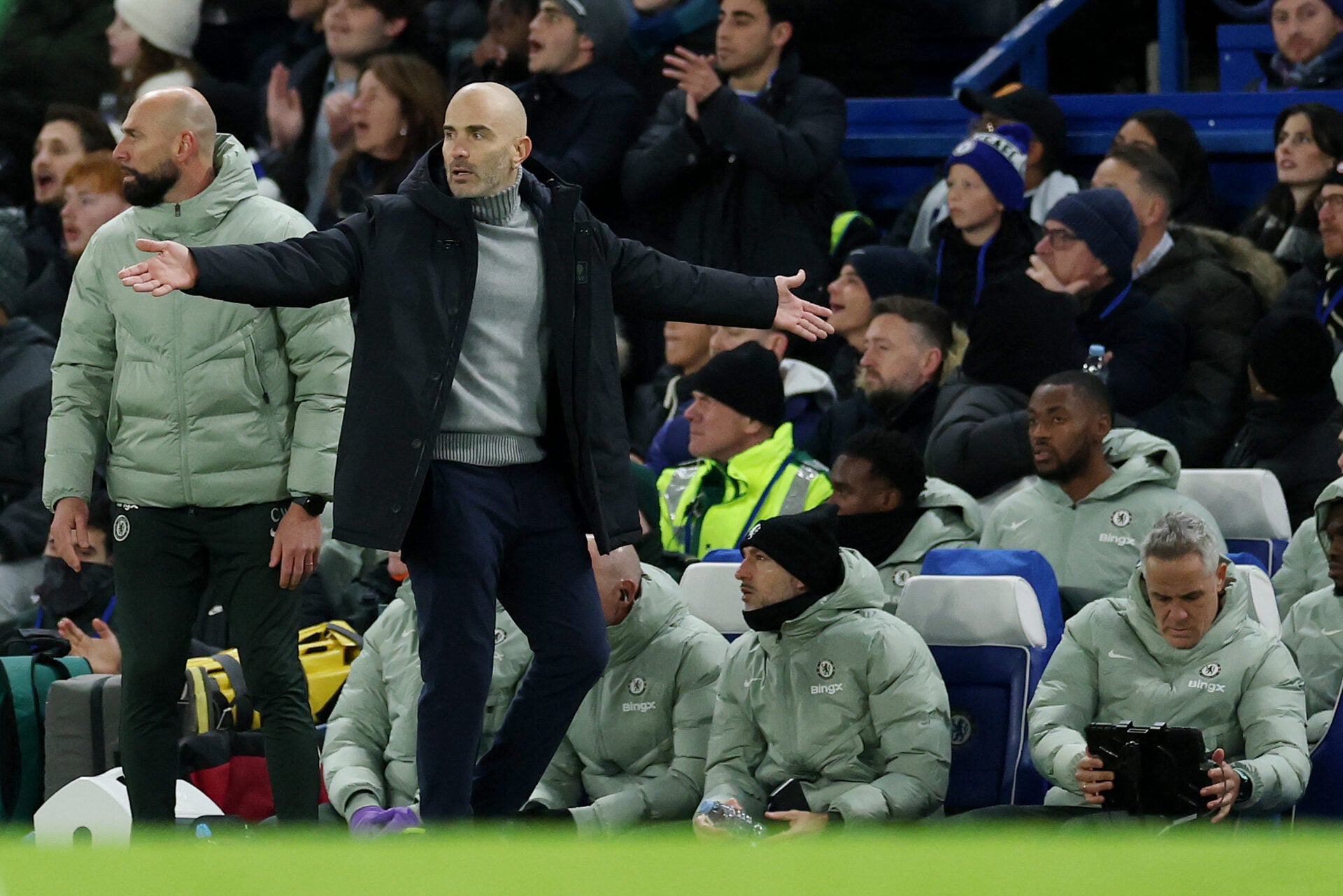 Chelsea coaching staff's frantic response to conceding to two long ...